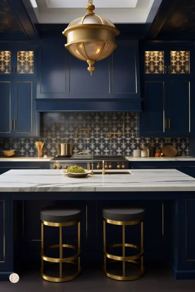 Navy Blue Backsplashes in Kitchen Design - Kitchen Informant