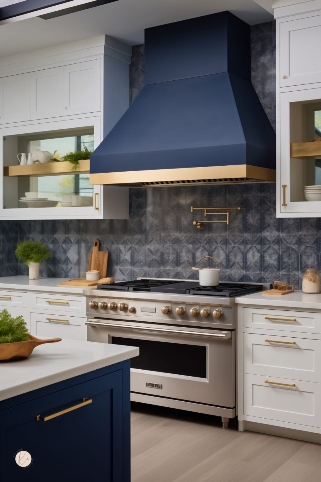 Navy Blue Backsplashes in Kitchen Design - Kitchen Informant