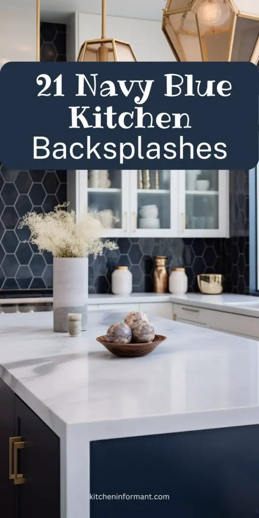 Navy Blue Backsplashes in Kitchen Design - Kitchen Informant