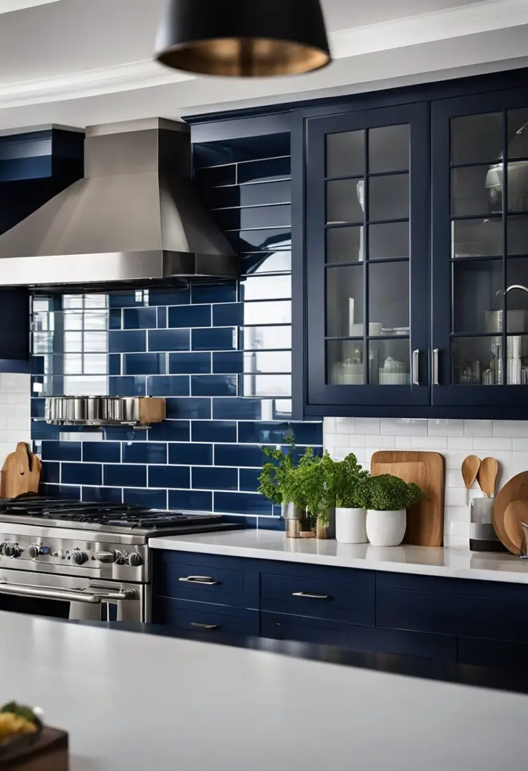 Navy Blue Backsplashes in Kitchen Design - Kitchen Informant