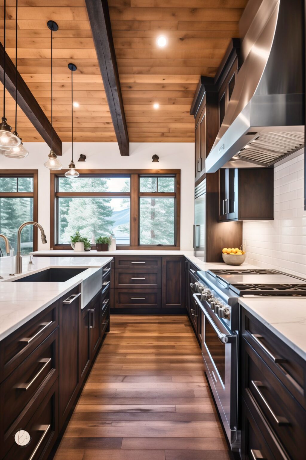 Bold Rustic Kitchens With Dark Wood - Kitchen Informant