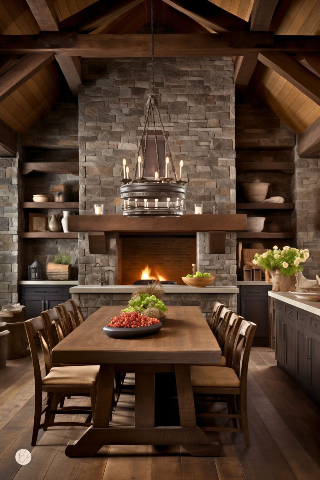 Bold Rustic Kitchens With Dark Wood - Kitchen Informant
