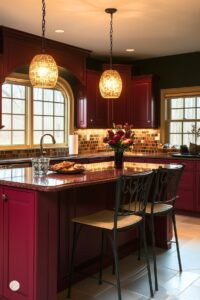 Traditional Burgundy Kitchens With Timeless Appeal - Kitchen Informant