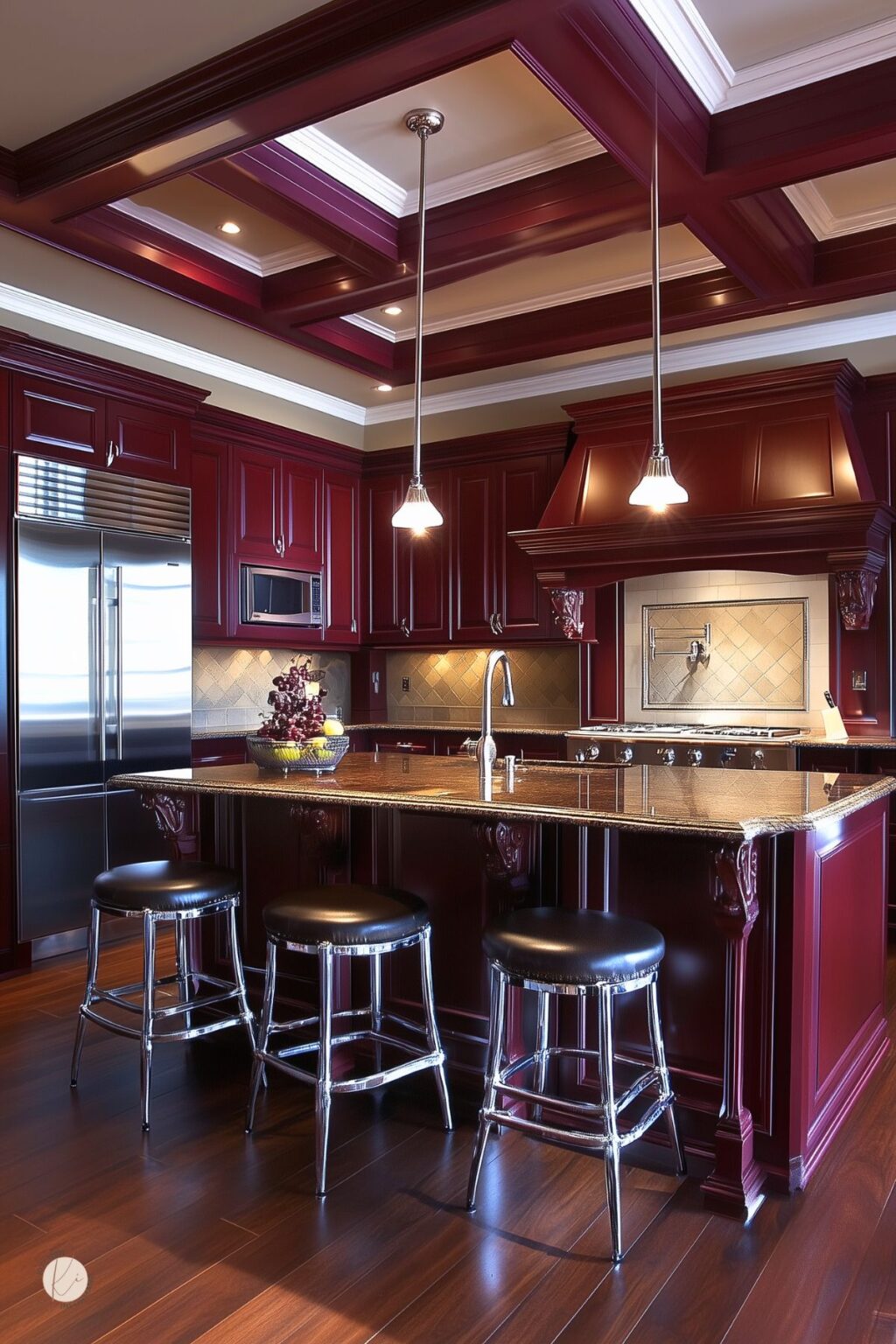 Traditional Burgundy Kitchens With Timeless Appeal - Kitchen Informant