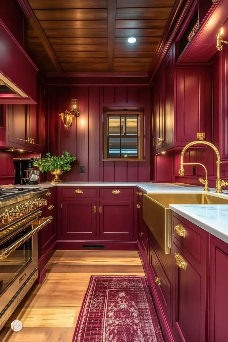 Traditional Burgundy Kitchens With Timeless Appeal - Kitchen Informant