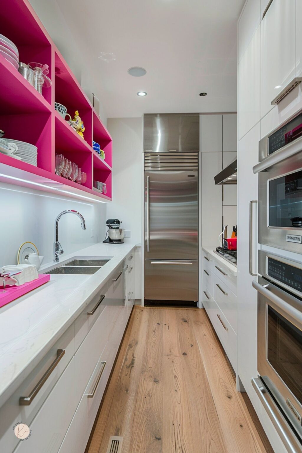 White Kitchens with a Pop of Color (Creative Ideas) - Kitchen Informant