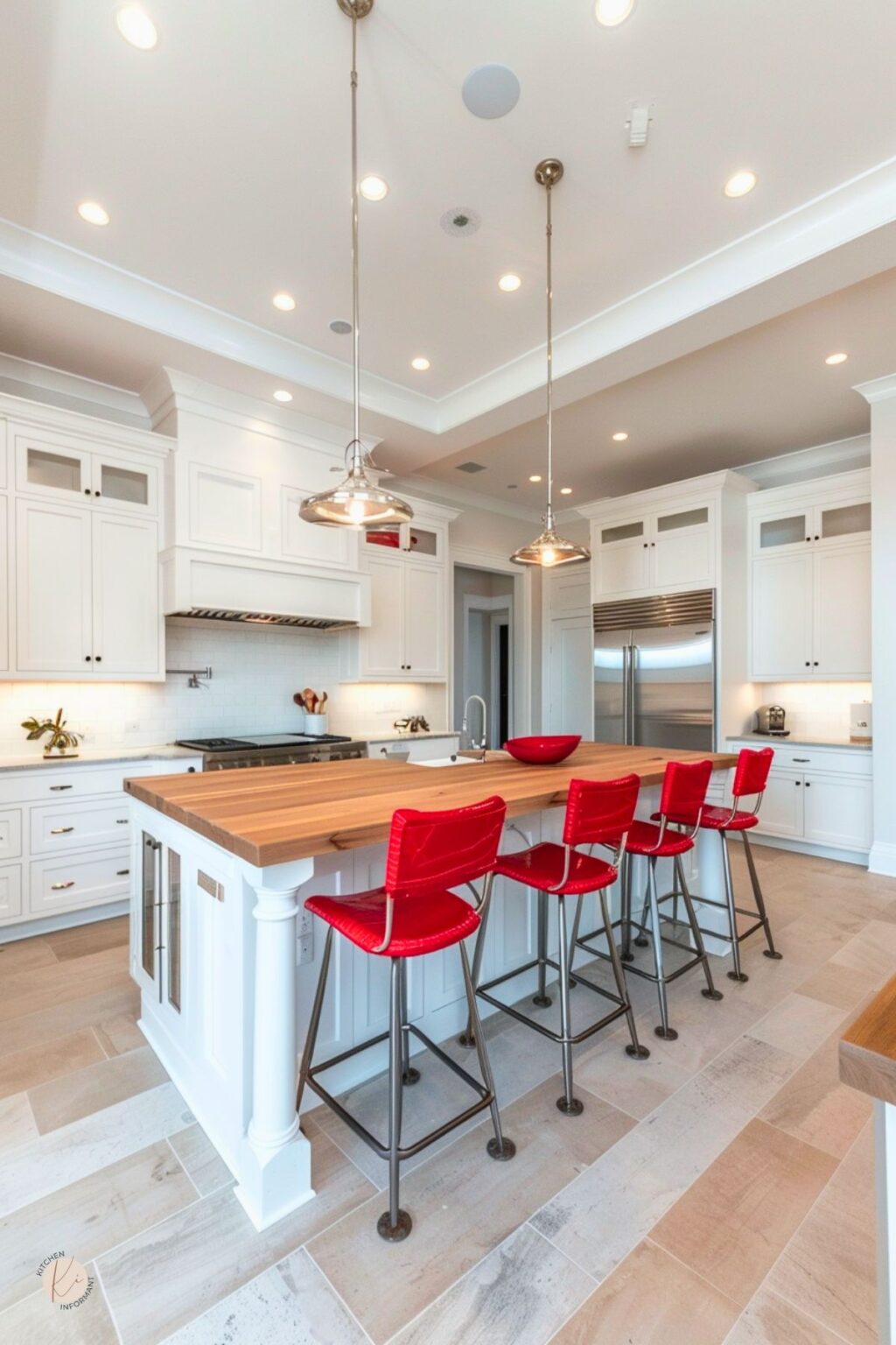 White Kitchens with a Pop of Color (Creative Ideas) - Kitchen Informant
