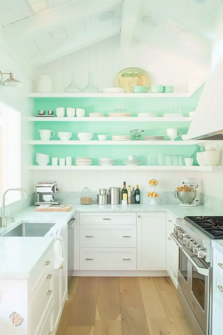 White Kitchens with a Pop of Color (Creative Ideas) - Kitchen Informant
