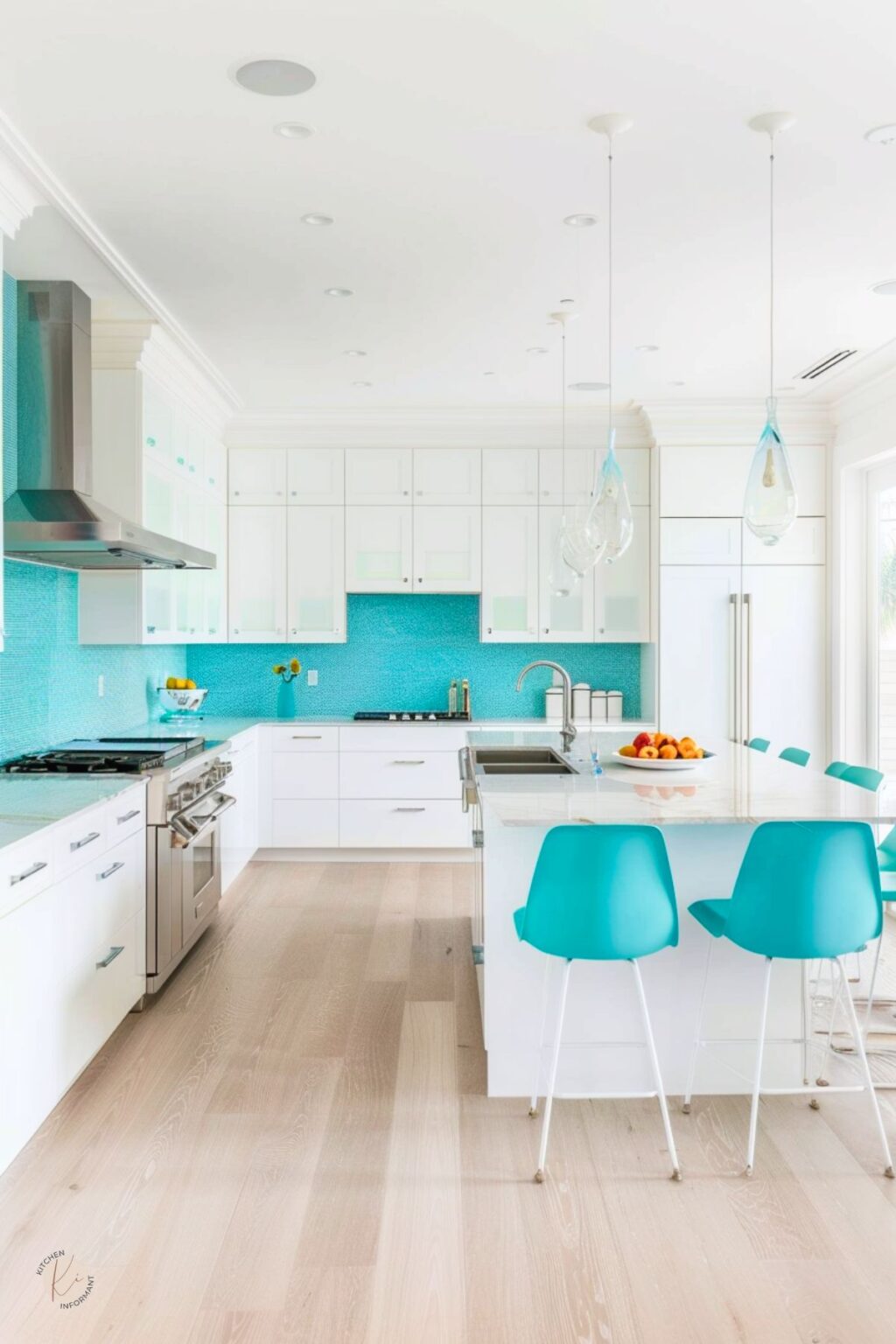 White Kitchens with a Pop of Color (Creative Ideas) - Kitchen Informant