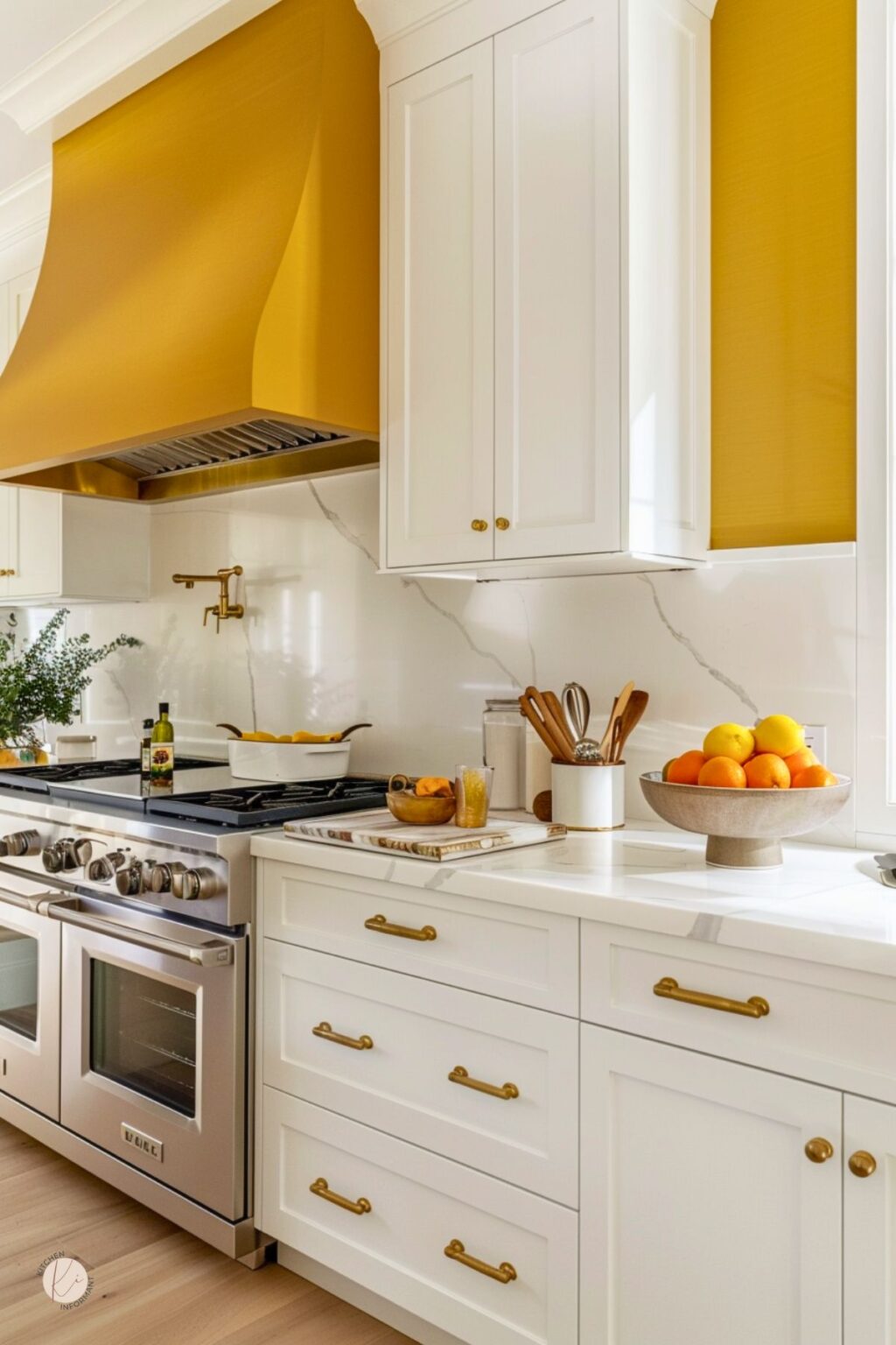 White Kitchens with a Pop of Color (Creative Ideas) - Kitchen Informant
