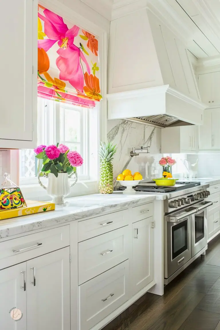 White Kitchens with a Pop of Color (Creative Ideas) - Kitchen Informant