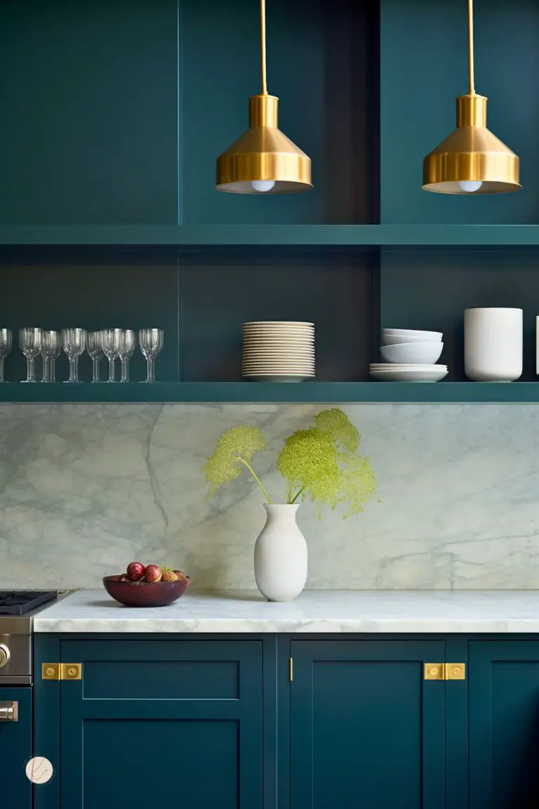 Teal and Brass Kitchens: A Stylish and Modern Combination - Kitchen ...