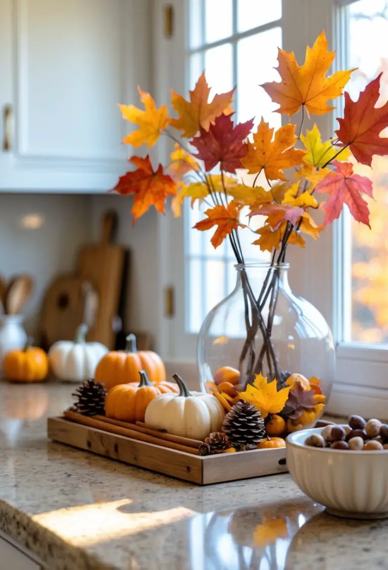 Cozy Fall Kitchen Countertop Decor Ideas - Kitchen Informant