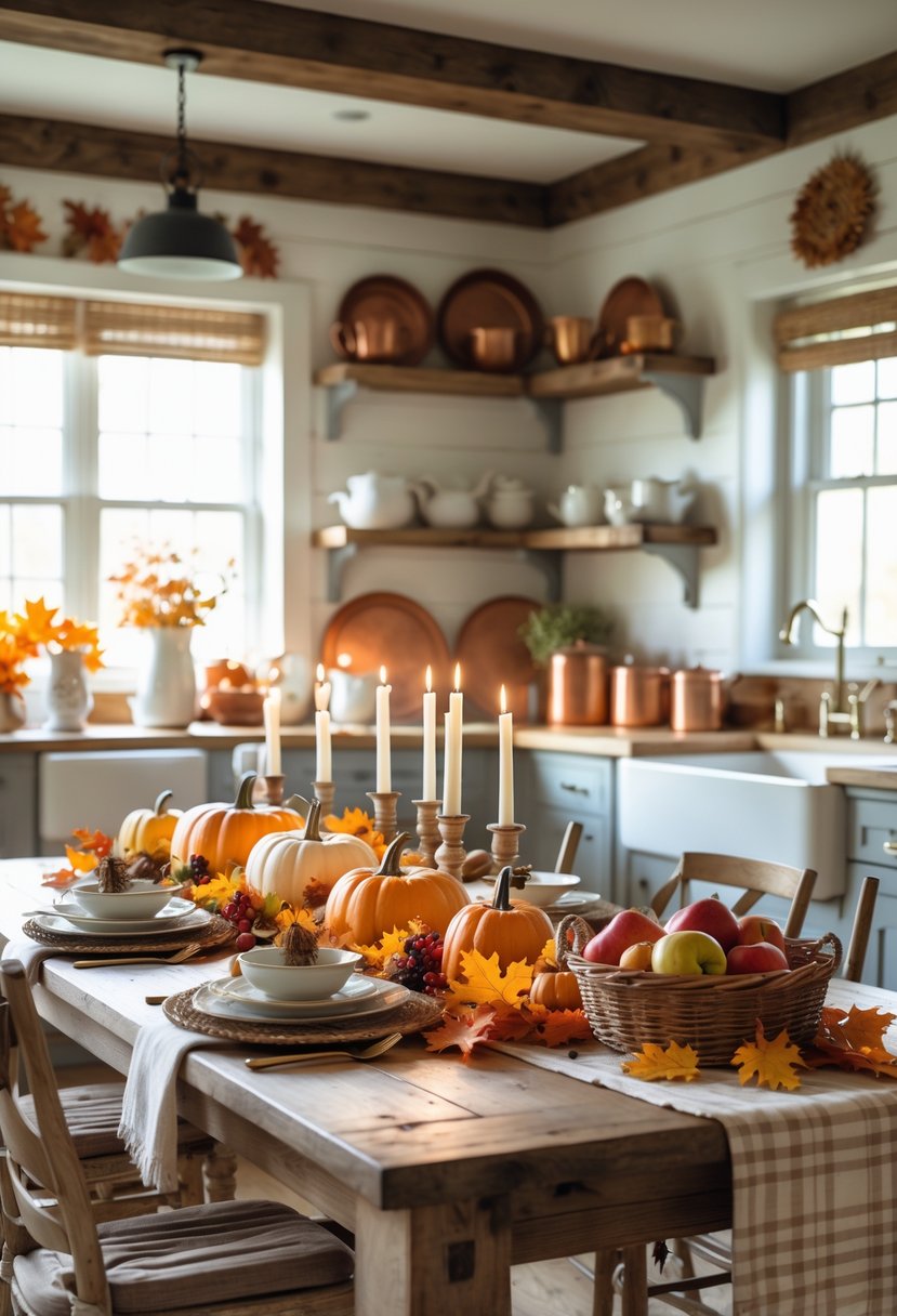 Farmhouse Thanksgiving Kitchen Decor Ideas