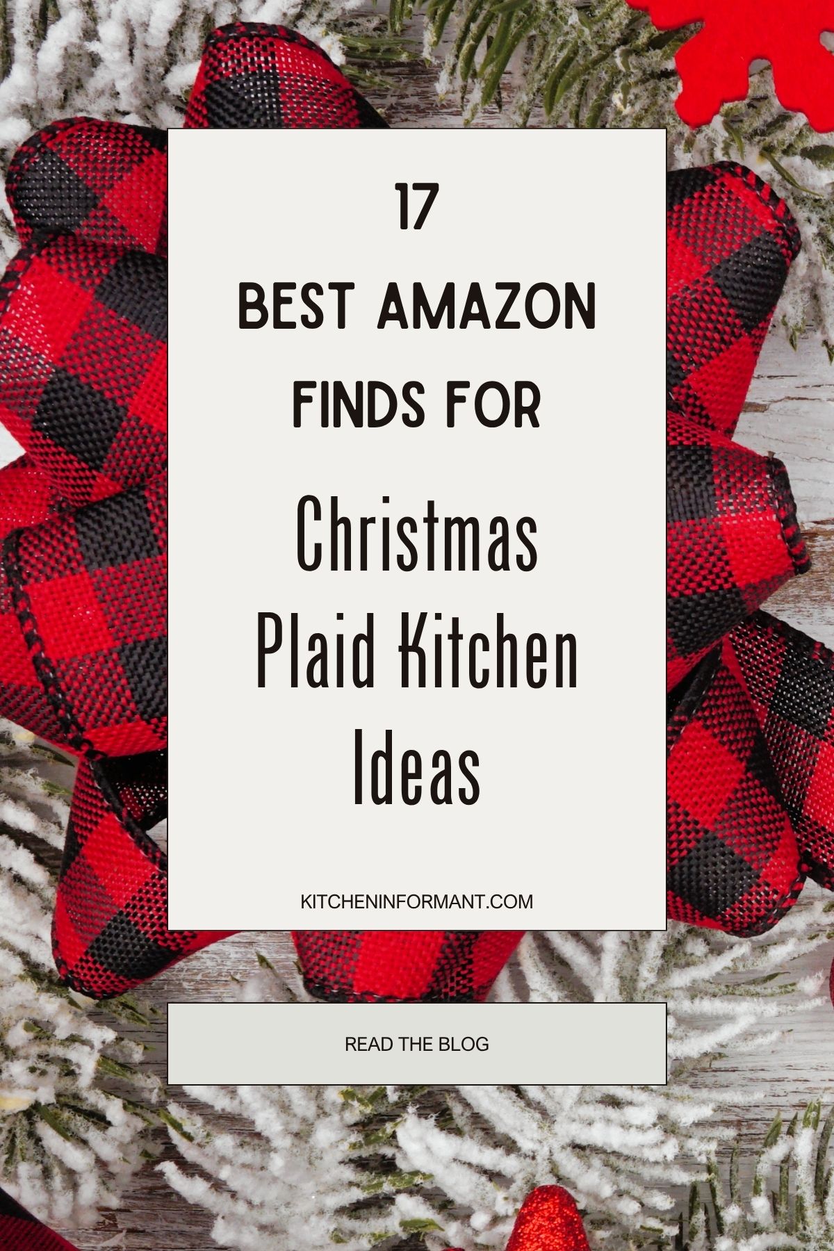 Christmas Plaid Kitchen Ideas for Festive Holiday Decor (Buffalo Check ...